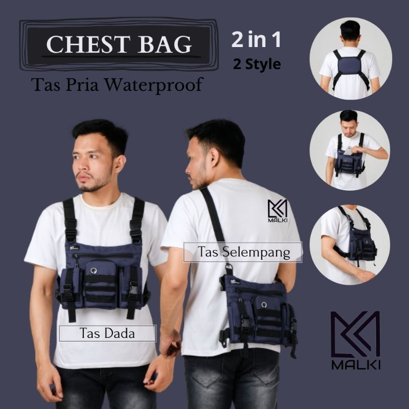 Jual Malki.ID Tas Dada Chestbag tactical rig bag police Anti Air ...