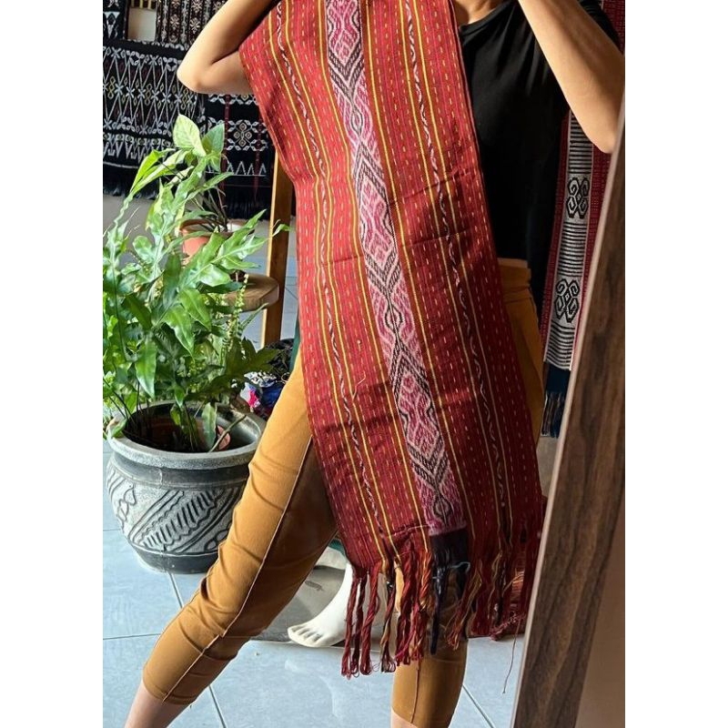 Jual Pasminah Tenun Ikat Biboki - Pewarna Alam, NTT (Premum Original ...