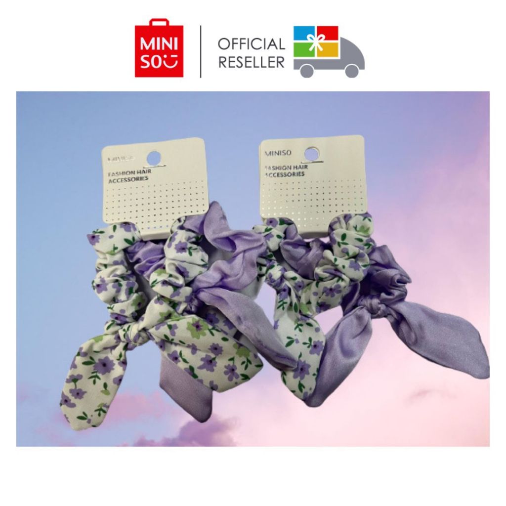 Jual Miniso Hair Tie / Ikat Rambut Bunny Ear Lavender | Shopee Indonesia