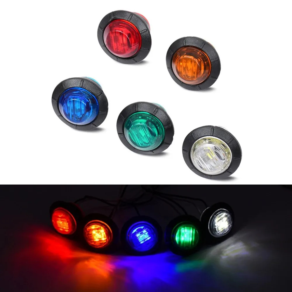 Jual Lampu Led Samping Variasi Mobil Truk Bus Trailer Motor Bulat 12v ...