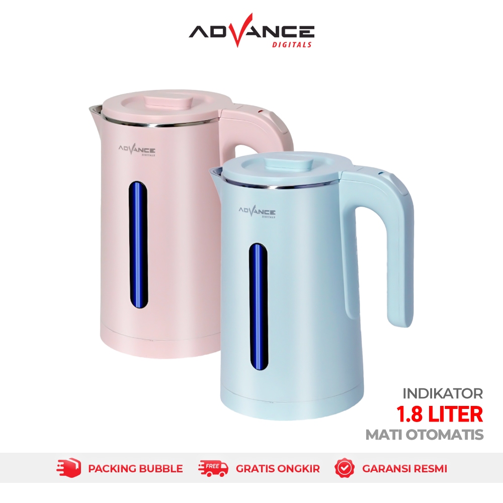 Jual Advance AK-184 Teko Listrik 304 Stainless Tteel 1.8L Otomatis ...