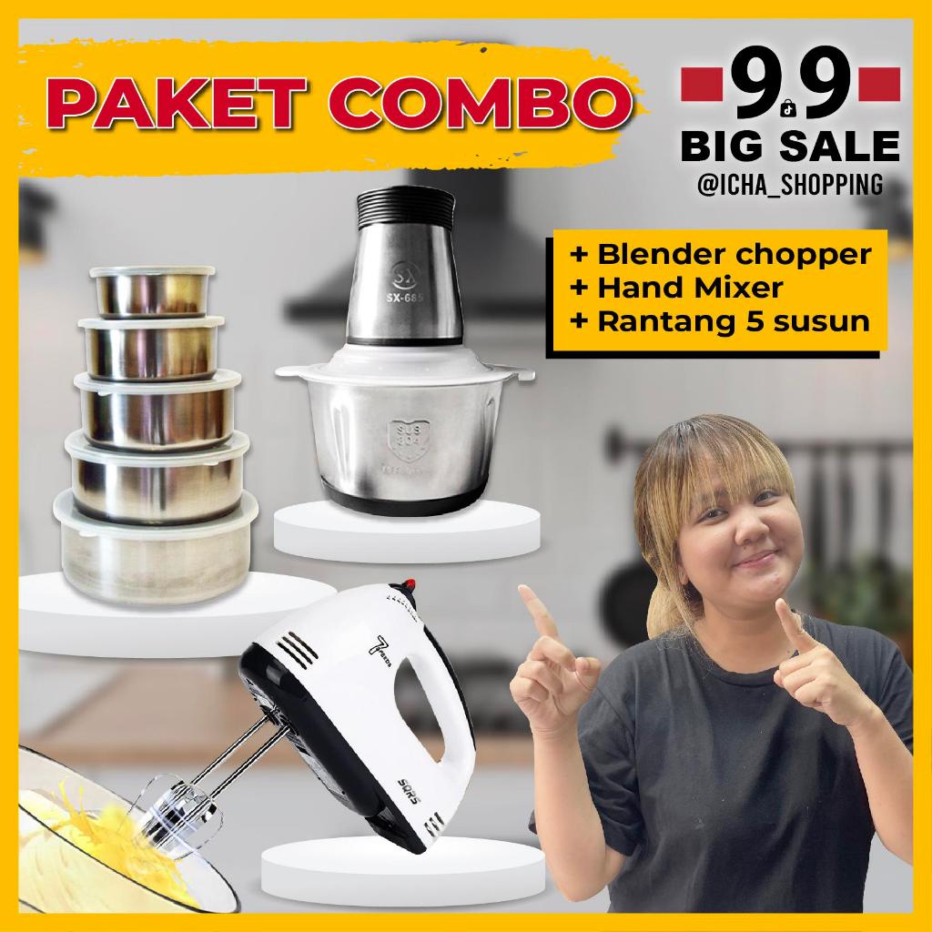 Jual SS x Exclusive Ichashopping Paketan Peralatan Dapur 3in1 | Shopee Indonesia