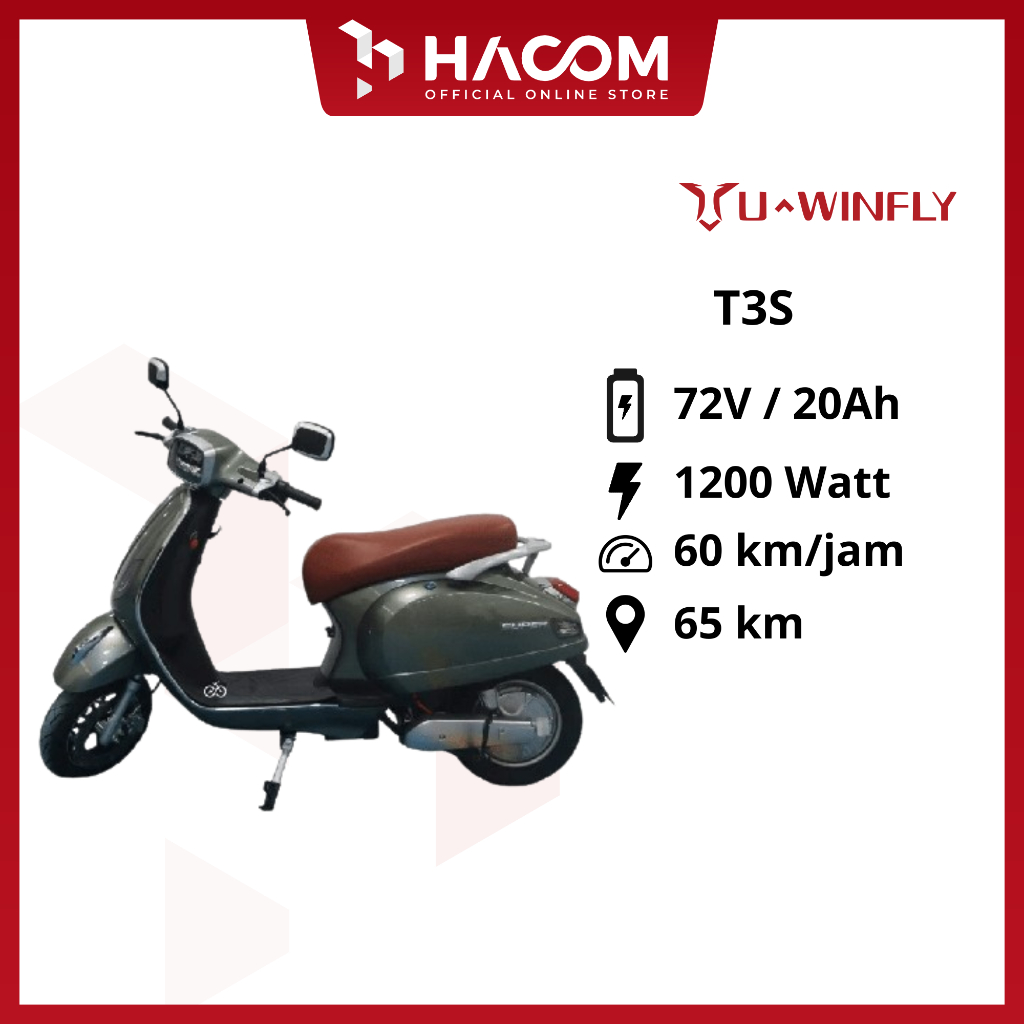 Jual MOTOR LISTRIK UWINFLY T3S Model Vespa | Shopee Indonesia