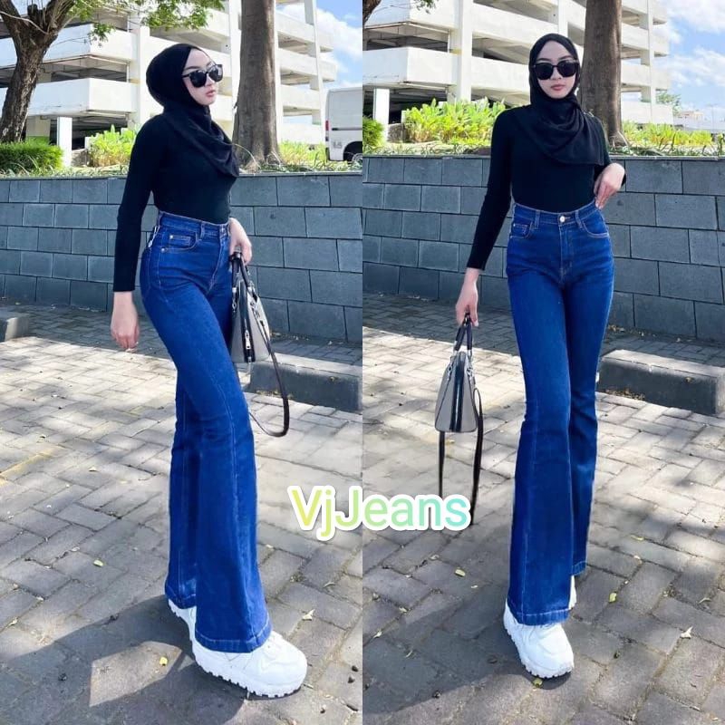 Jual Highwaist Jeans Cutbray Loose Vol. 2 | Shopee Indonesia