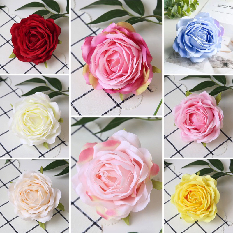 Jual QT1 - Hiasan Kue Bunga Artificial Mawar Rose (1pcs) | Shopee Indonesia