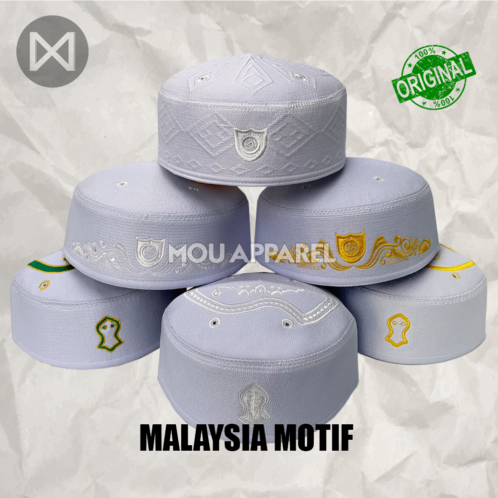Jual Peci MALAYSIA MOTIF Terompah, Palestina, Kembang, Wajik, Kopiah ...