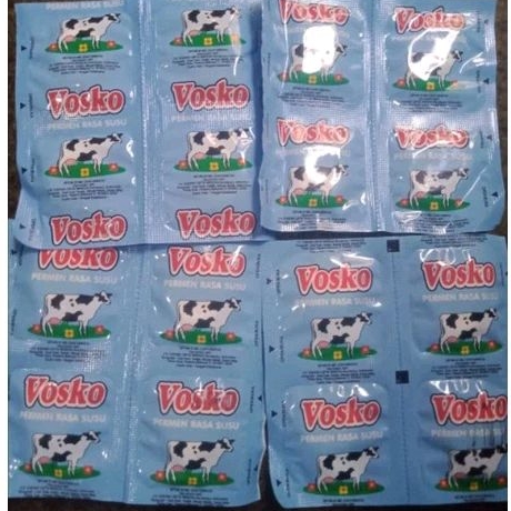 Jual Permen VOSKO 5 kaplet rasa susu permen vosko rasa stoberi permen ...