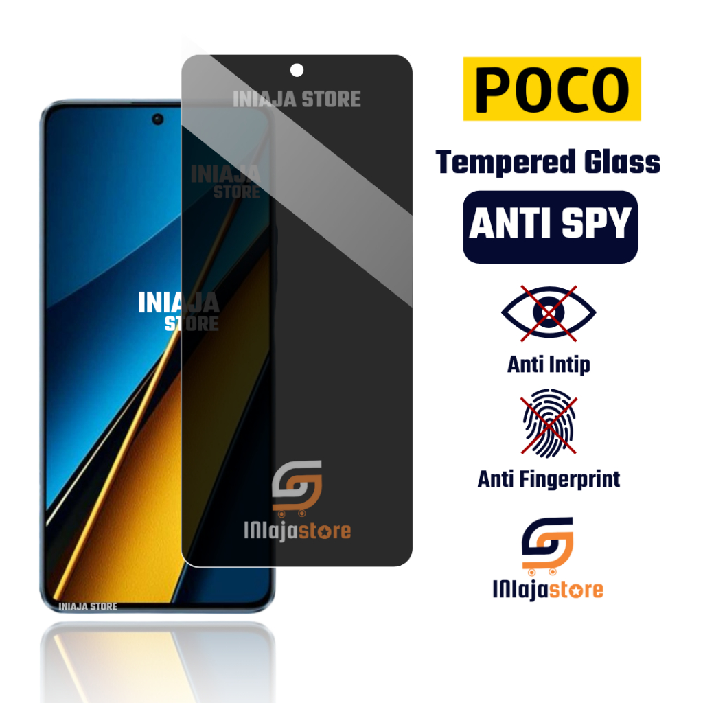 Jual Tempered Glass Anti Spy Xiaomi Poco X6 5g X6 Pro 5g X5 5g X5 Pro