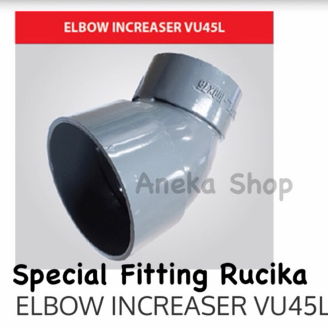 Jual Elbow increaser 45 derajat 3x2 inch VU45L Special Fitting Rucika | Shopee Indonesia