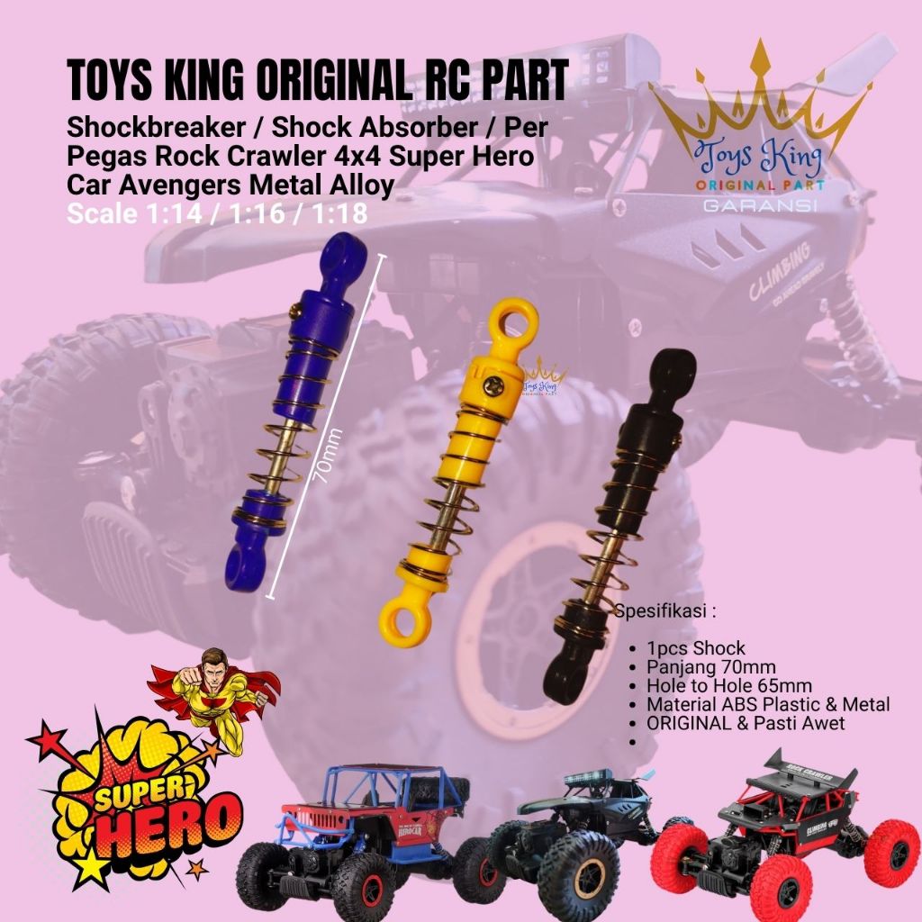 Jual Shockbreaker / Shock Absorber / Per Pegas Rock Crawler 4x4 Super ...