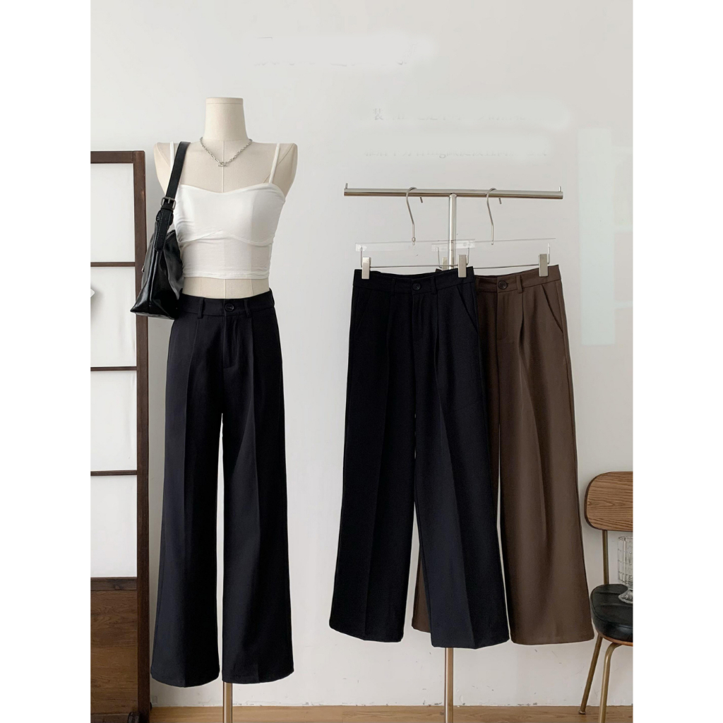 Jual The Monseur Gallery Celana Kulot Wanita Kasual Straight Pants ...