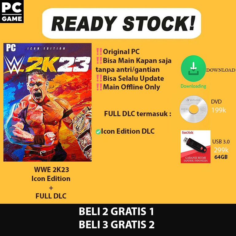 Jual WWE 2K23 Icon Edition PC ORIGINAL | Shopee Indonesia