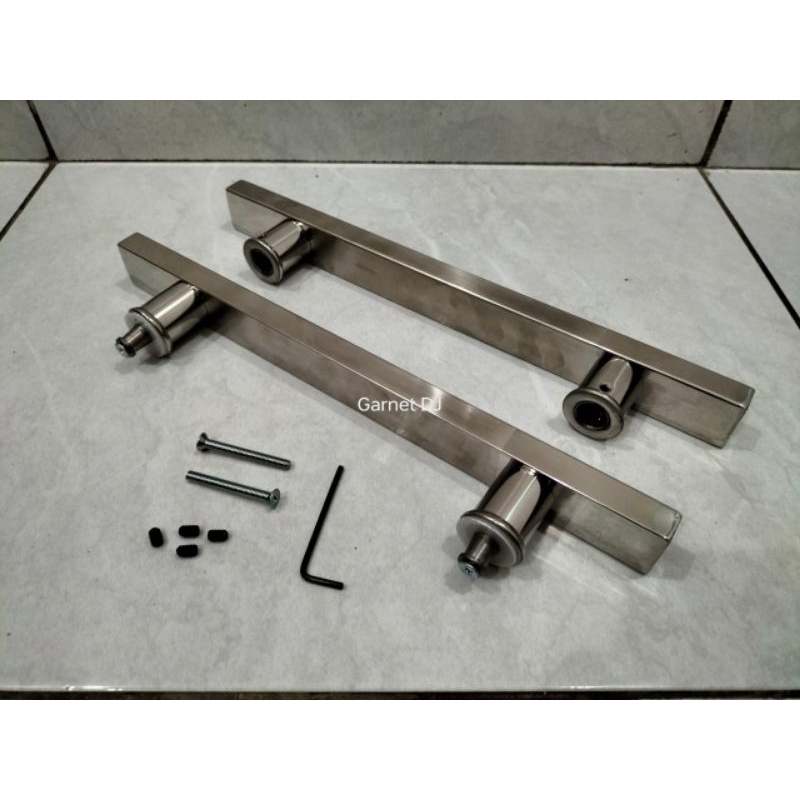 Jual Handle atau gagang pintu kotak tipis kaca Dop | Shopee Indonesia