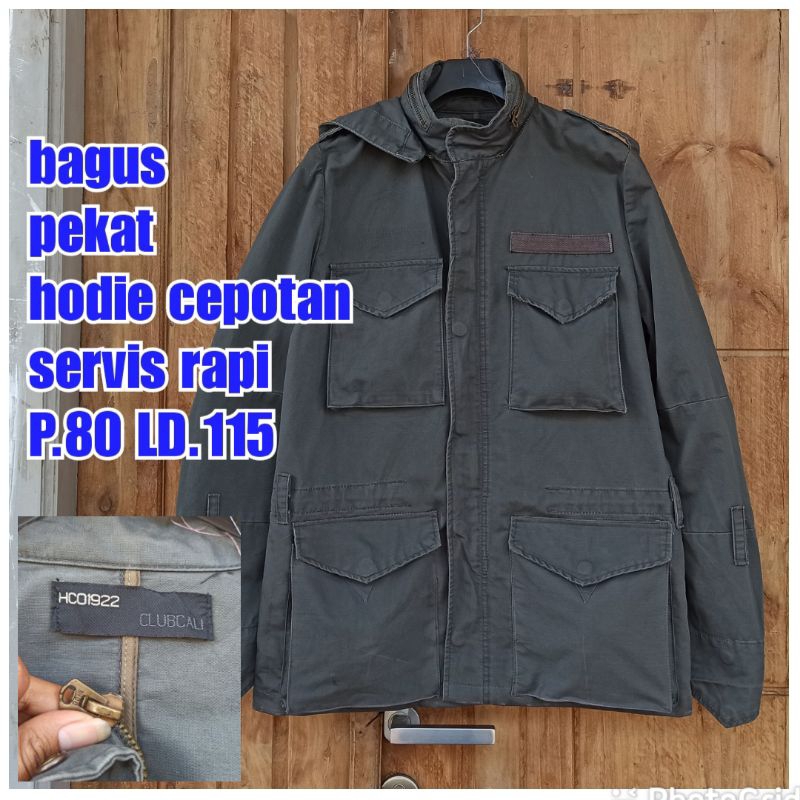 Jual jaket parka army military gray m65 hco | Shopee Indonesia