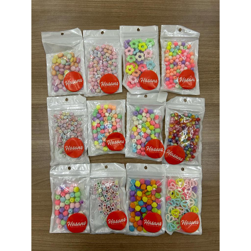 Jual [1 Bks] Manik Susu / Manik Bulat / Manik Kerang / Manik Bunga ...