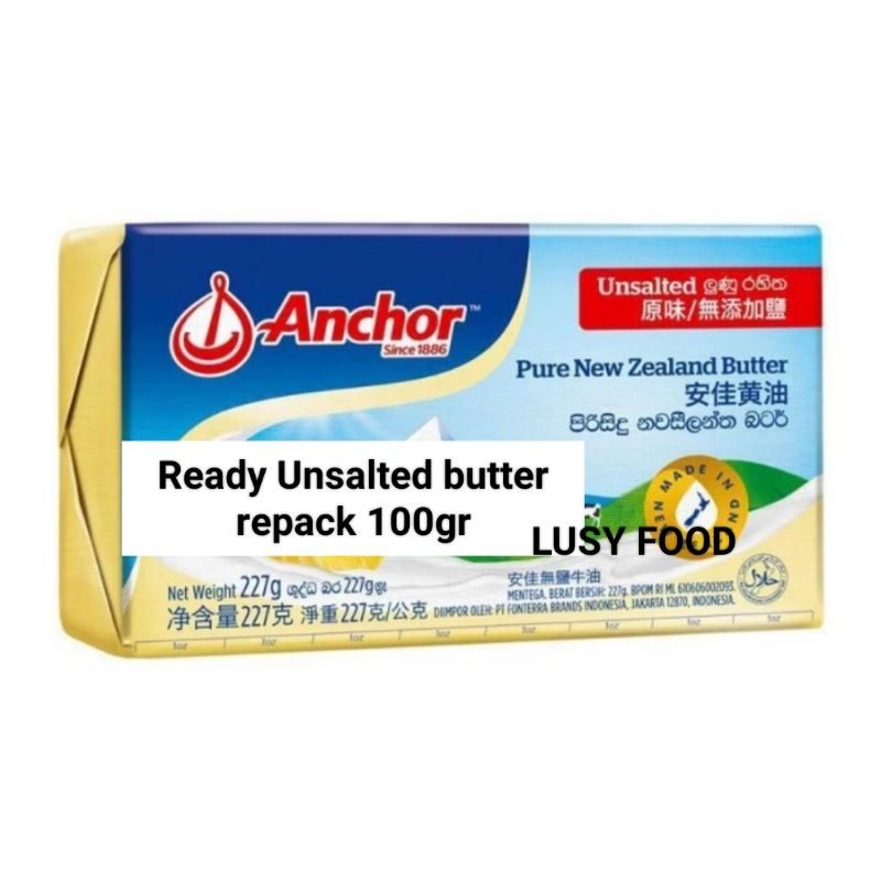 Jual Butter Unsalted/Salted Anchor butter | Shopee Indonesia