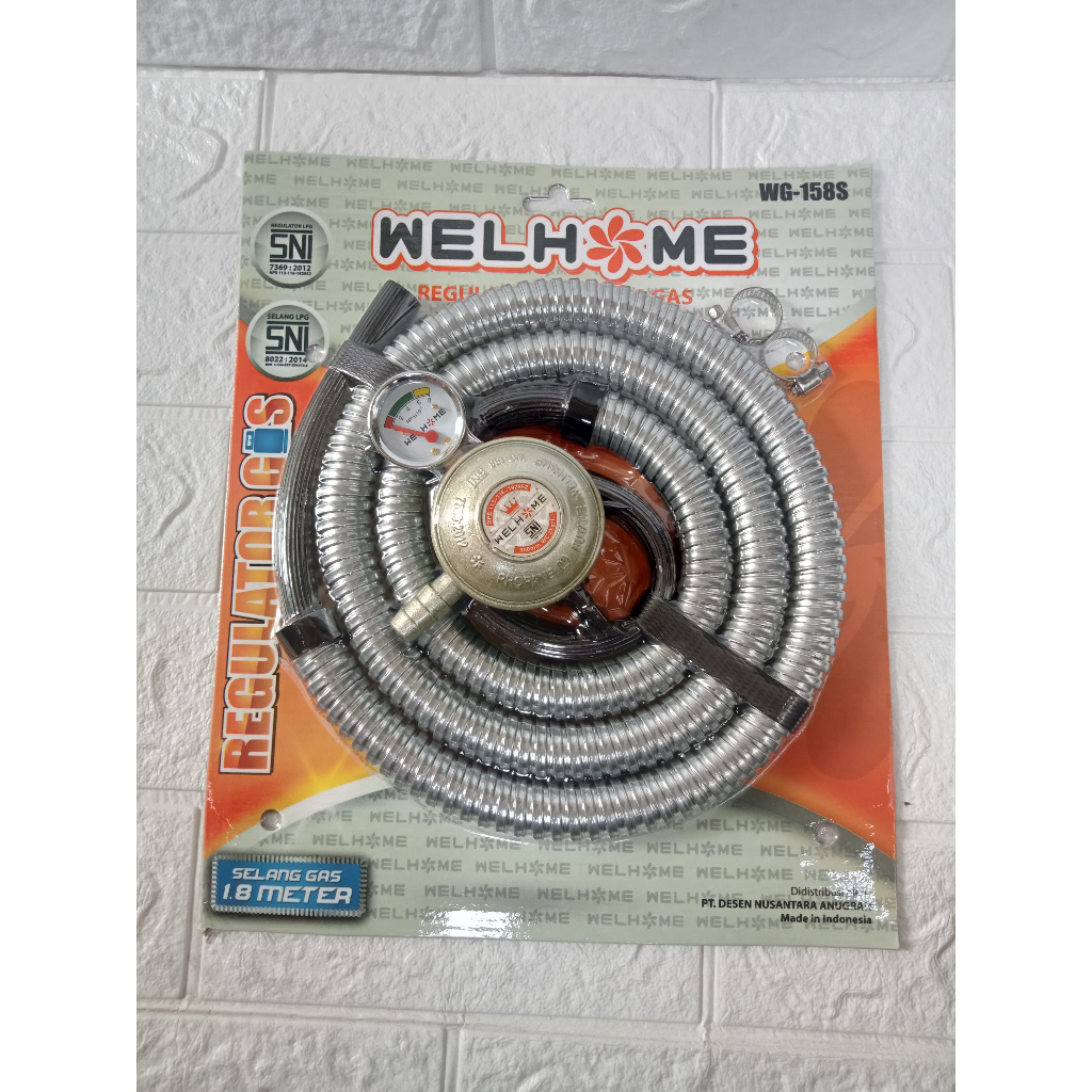 Jual Selang Gas Regulator SNI / selang kompor Gas1.8 meter | Shopee ...