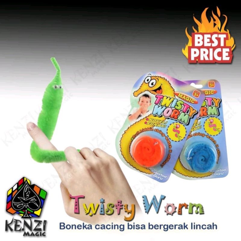 Jual Twisty Worm Alat Sulap Boneka Cacing Bergerak Mainan anak | Shopee ...