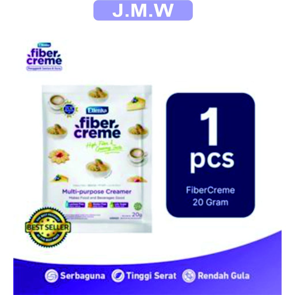 Jual FiberCreme Sachet 20 gr / Fiber Creme Ellenka 20 gr high fiber & creamy taste sachet ...