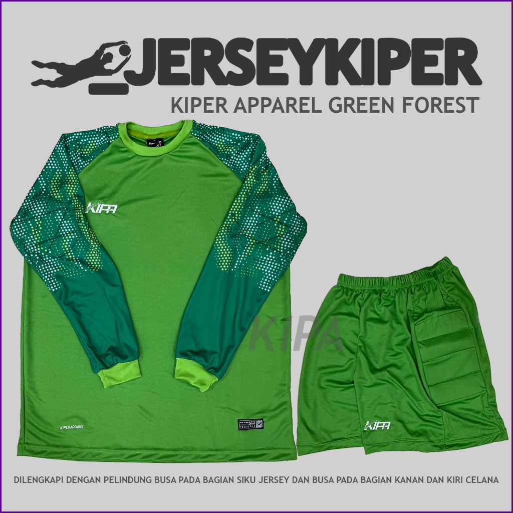 Jual Jersey Kiper / Baju Kiper Apparel Green Forest Full Busa SATU STEL ...