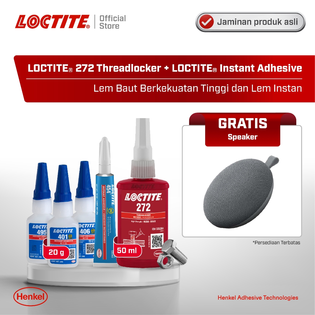 Jual LOCTITE 272 Threadlocker Lem Baut 50 ml | Shopee Indonesia