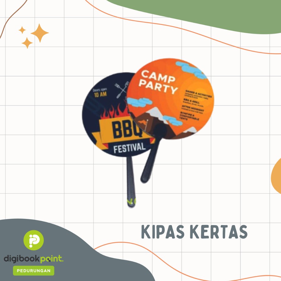 Jual Cetak Kipas Promosi / Hand Fan Promosi Untuk Souvenir Event Custom ...