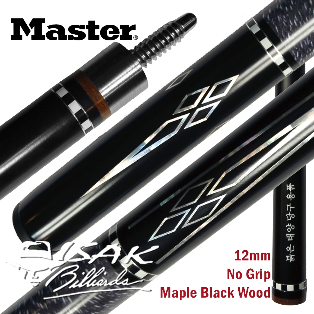 Jual Master Pool Cue MB 04 - Maple Black Wood - Stick Billiard Stik ...