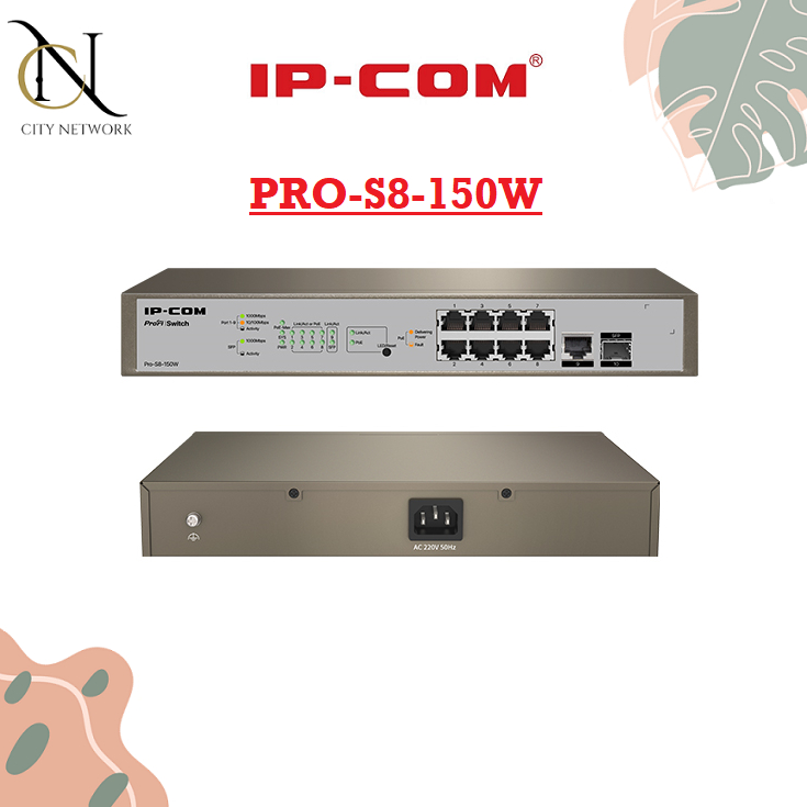 Jual IPCOM IP-COM Pro-S8-150W Switch setara UBNT US-8-150W | Shopee Indonesia