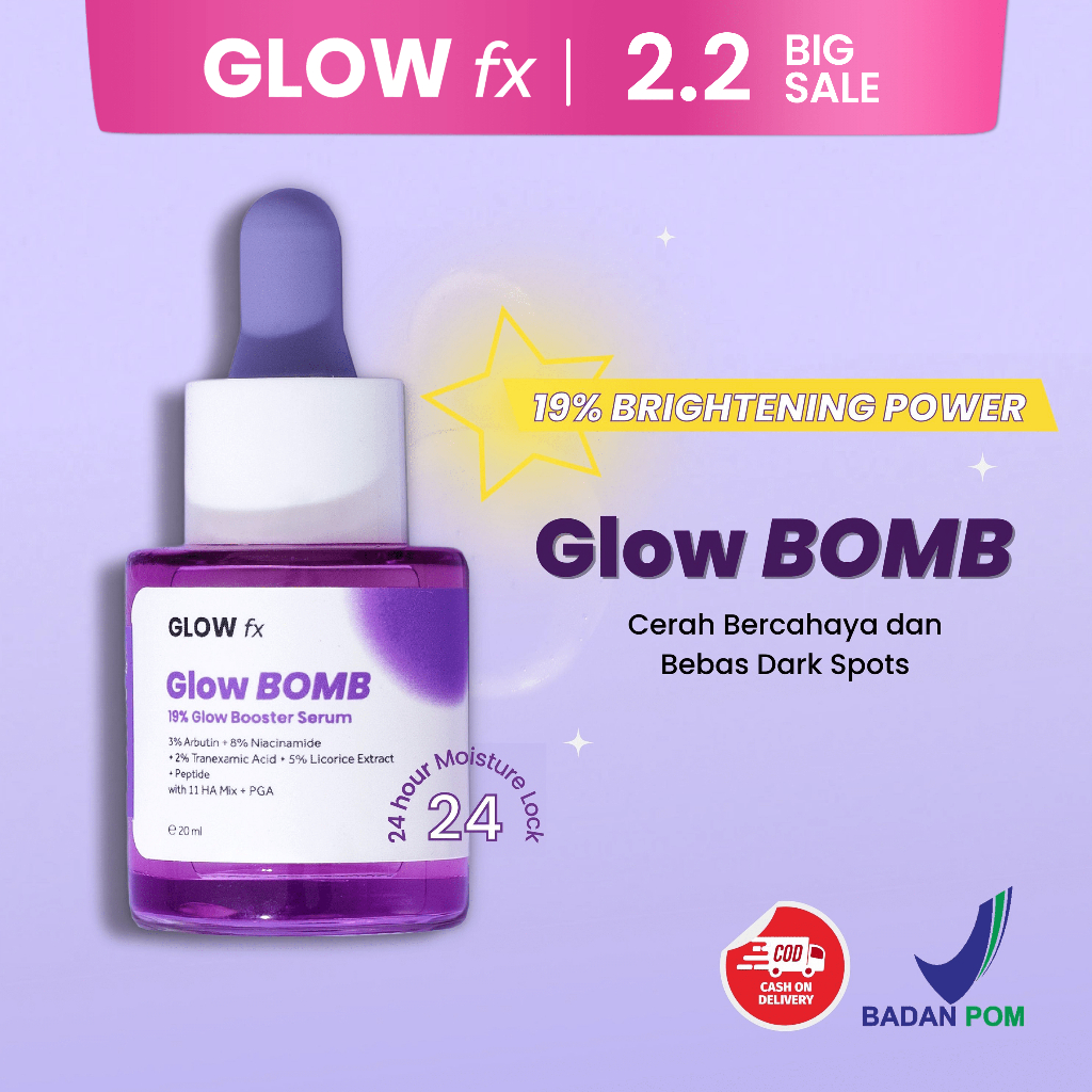 Jual GLOW FX Glow Bomb Serum - Serum Glowing & Bekas Jerawat 19% Brightening Power | Shopee ...