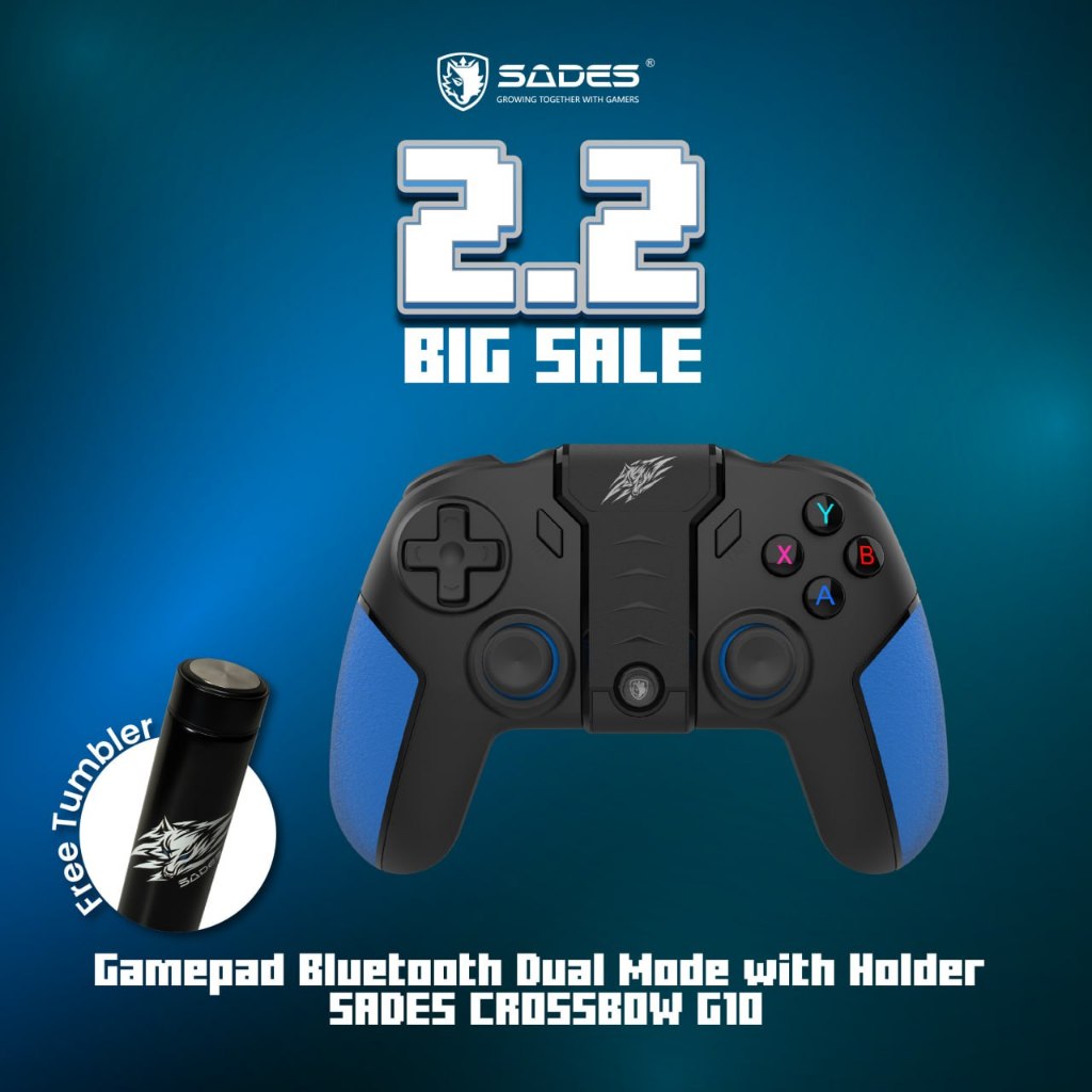 Jual Gamepad Dual Mode with Holder SADES CROSSBOW G10 | Shopee Indonesia