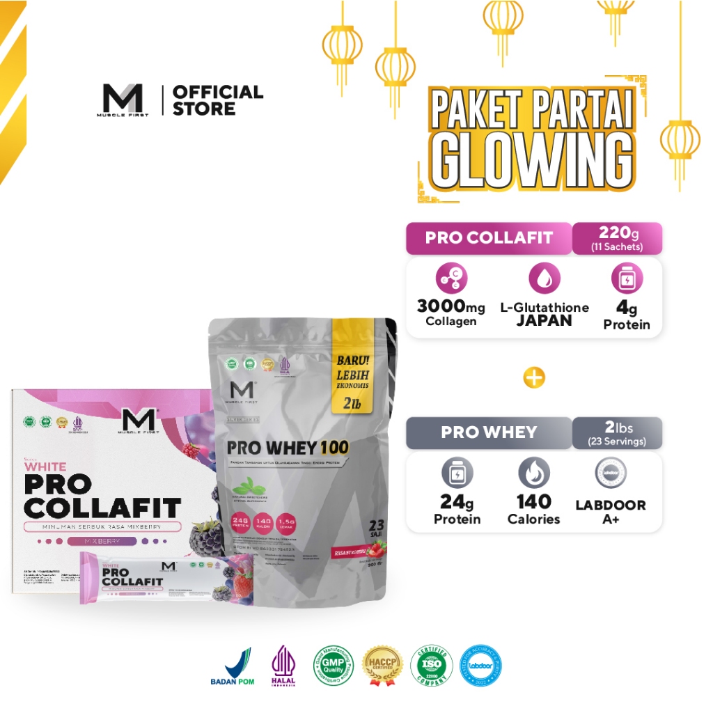 Jual [BUNDLE] MUSCLE FIRST Whey 100 2lbs + Collafit Box Suplemen ...