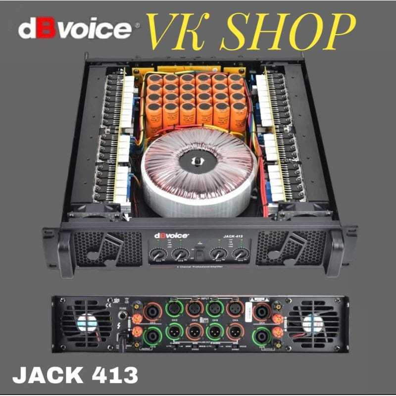 Jual Power dB Voice JACK 413 Original Amplifier dBVOICE 4 Channel Class ...