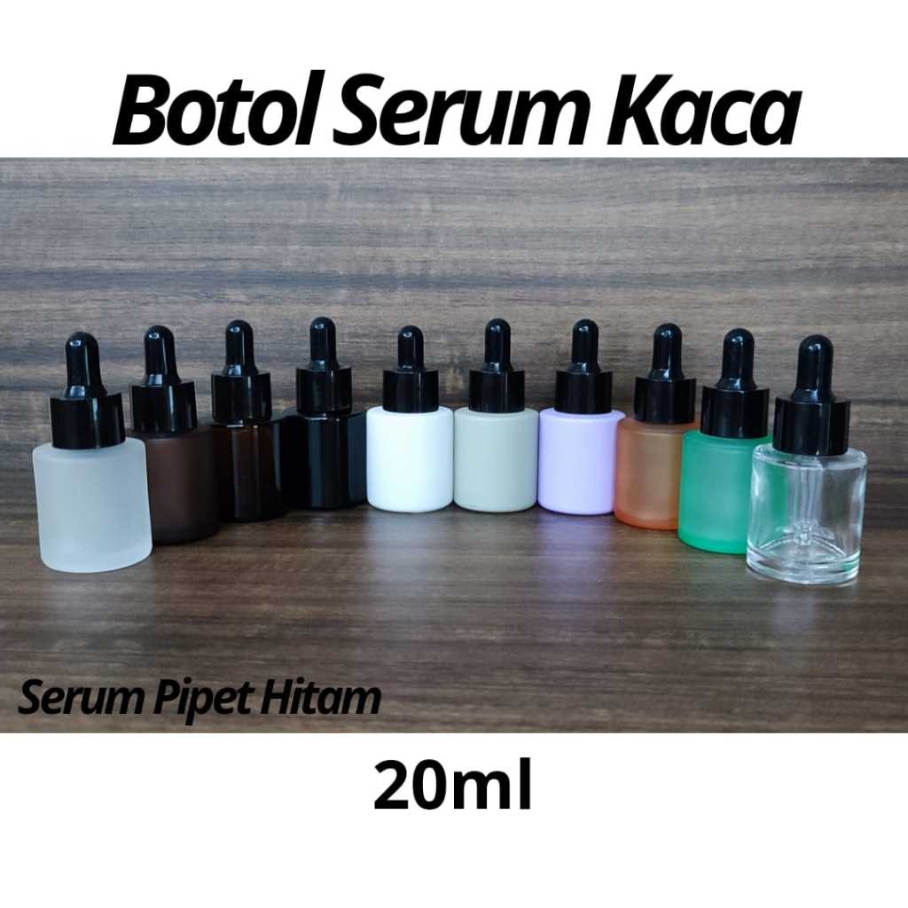 Jual Botol Kaca 20ml Botol Serum Botol Skincare Botol Refill Botol ...