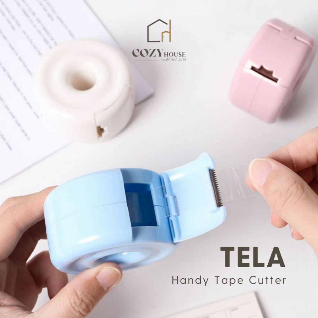 Jual COZYHOUSE TELA Handy Tape Cutter | Wadah Dispenser Pemotong ...