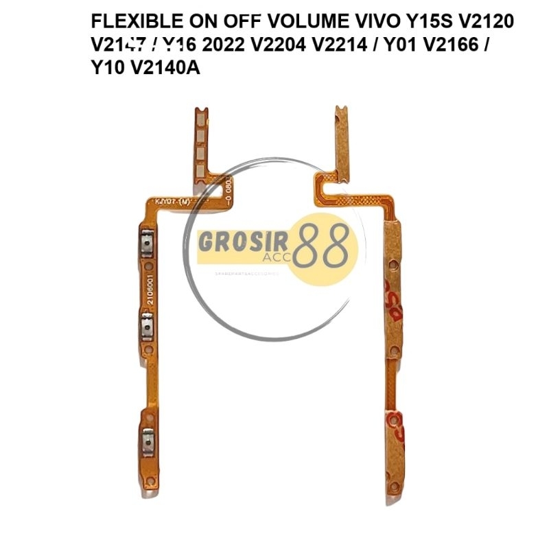 Jual FLEXIBLE ON OFF VOLUME VIVO Y15S / VIVO Y01 / VIVO Y16 2022 ORIGINAL | Shopee Indonesia