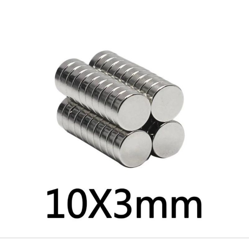 Jual MAGNET SUPER KUAT N52 NEODYMIUM N52 BULAT STRONG NdFeB 10 x 3 MM ...