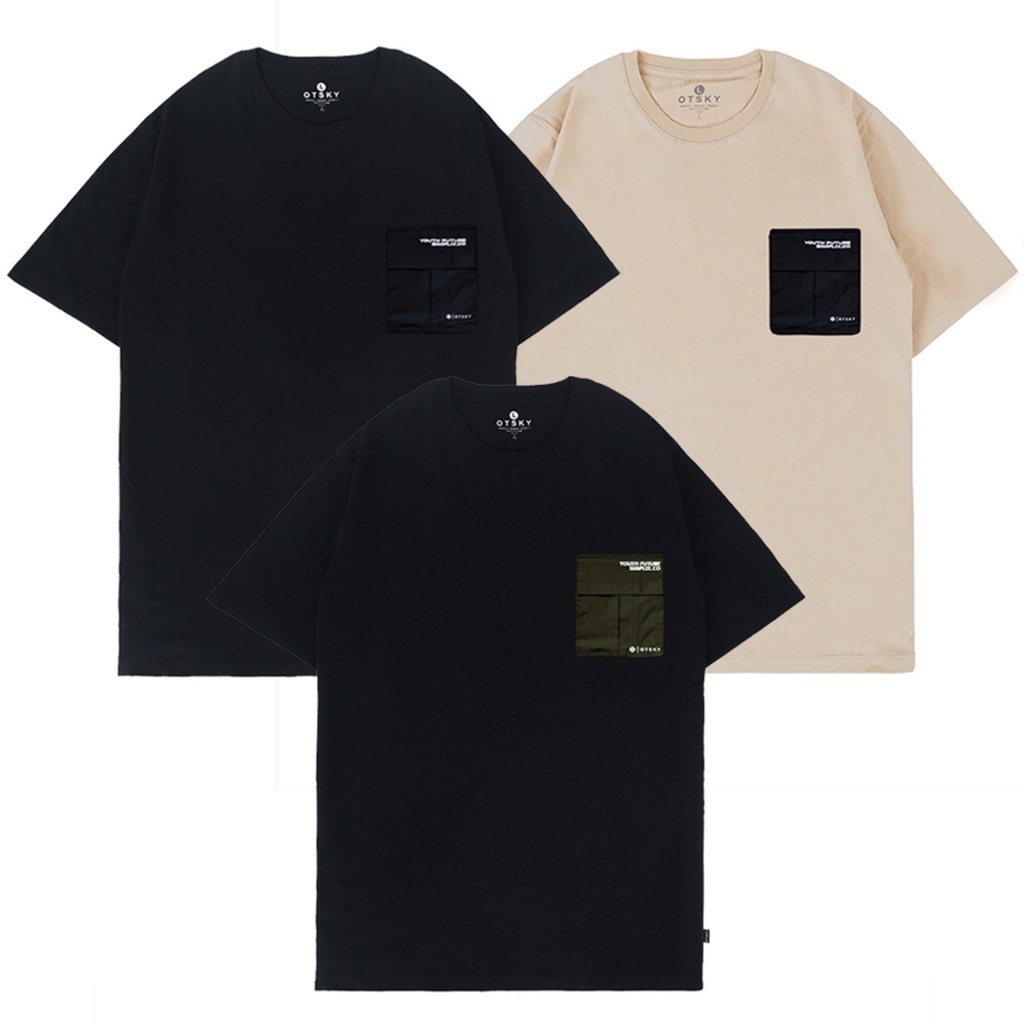Jual Otsky Kaos Pria Pocket JN Cotton Combed 24s (H) | Shopee Indonesia