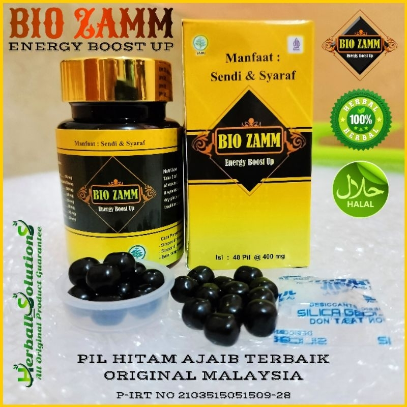 Jual Pil Hitam Herbal Ajaib BIO ZAMM untuk kesehatan dan Energy Boost ...