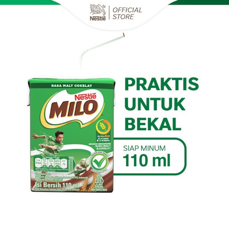 Jual Milo Susu UHT Activ Go Cokelat 110ml | Shopee Indonesia