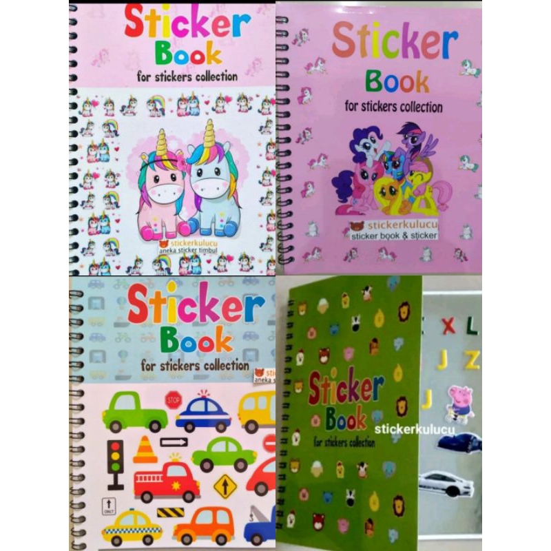 Jual 48 Halaman Aneka Cover Album Stiker / Buku Stiker / Sticker Book ...