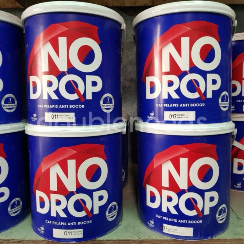Jual NO DROP 4KG 1GALON CAT TEMBOK PELAPIS ANTI BOCOR / 1 GALON NO DROP 4KG | Shopee Indonesia