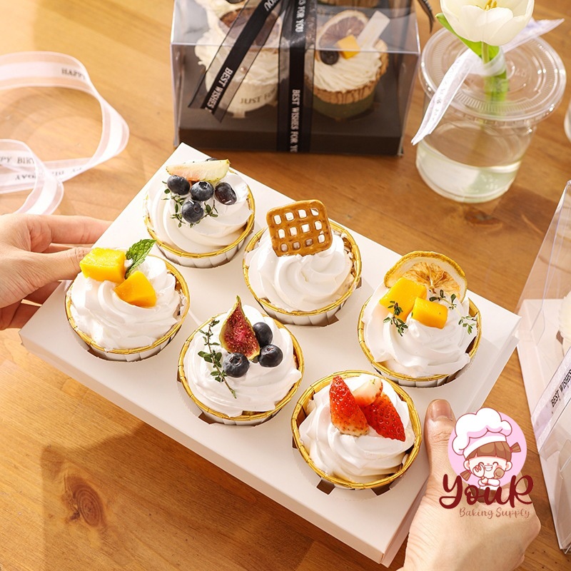 Jual Box Cupcake Mika Isi 2, 4 dan 6 / Box Muffin / Box Kue Mini / Box ...