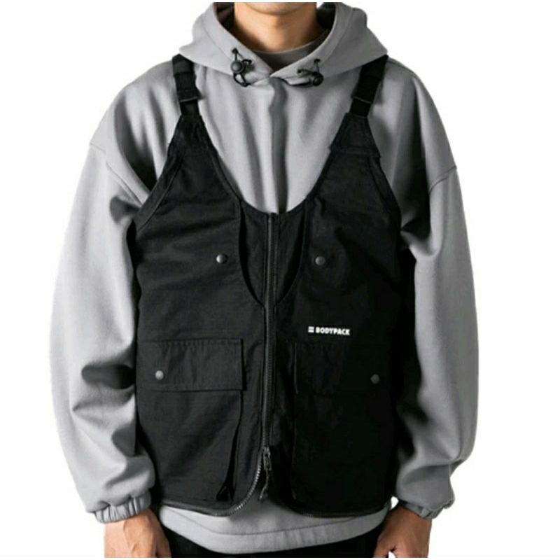 Jual Bodypack Adventura Tote Vest - Hitam (New) | Shopee Indonesia