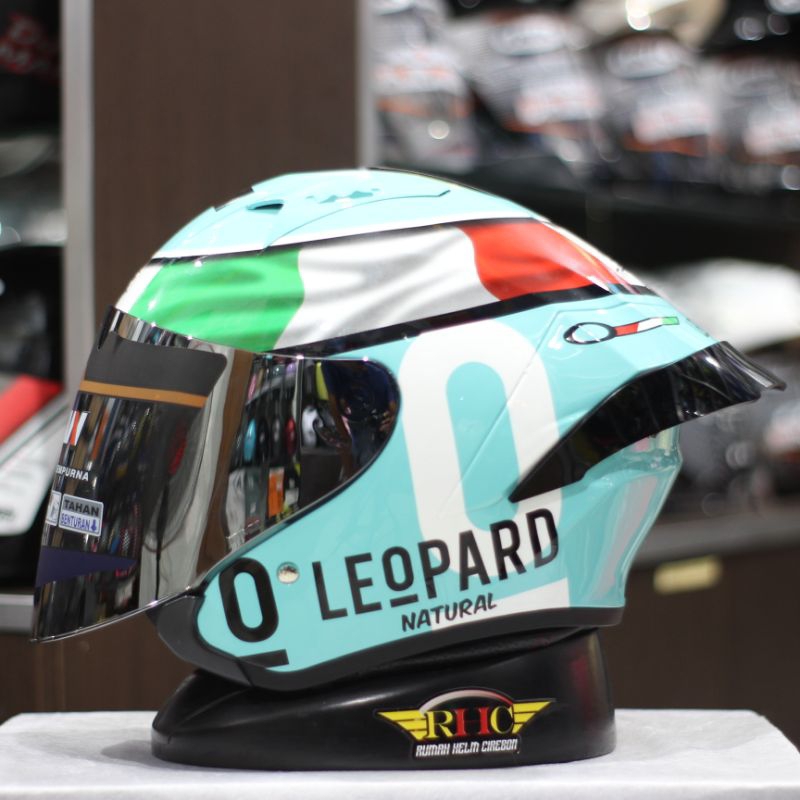 Jual helm kbr thanoz paket ganteng spoiler plus visor iridium silver ...