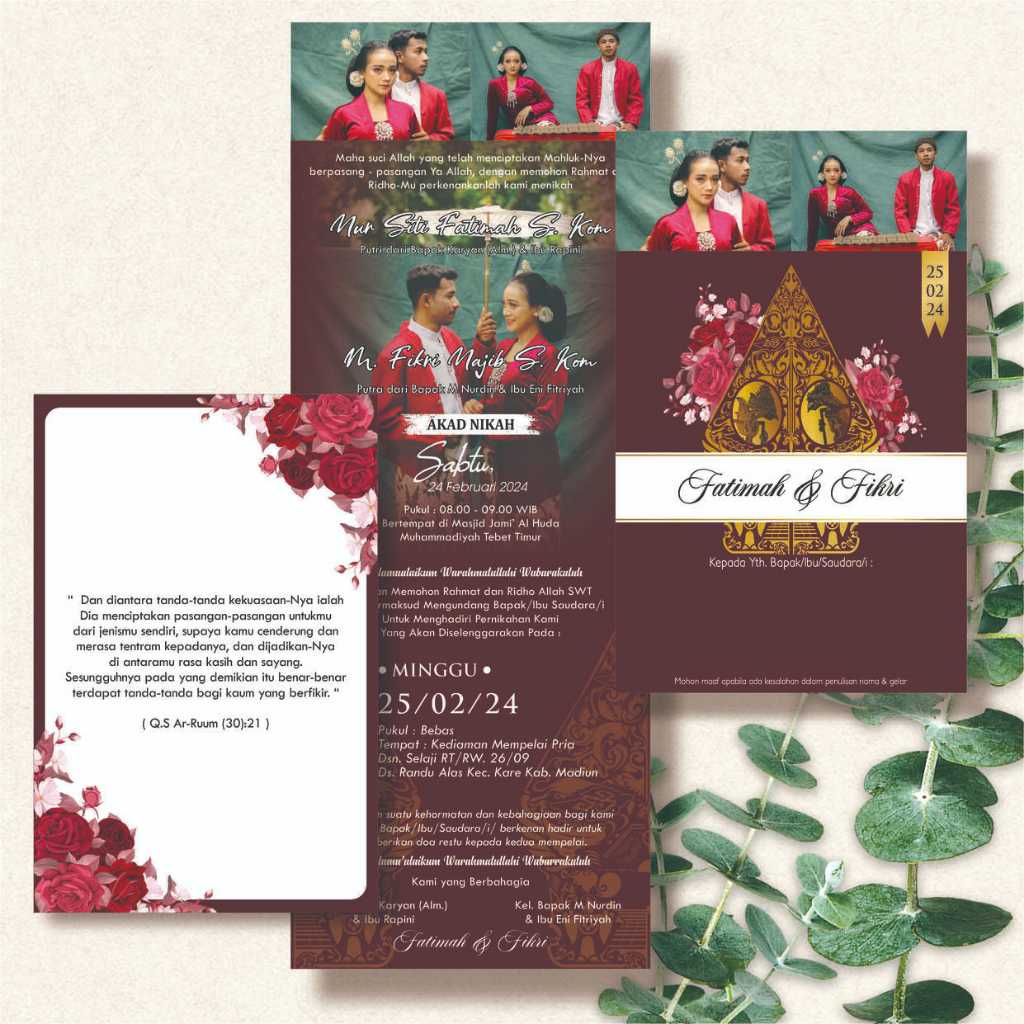 Jual UNDANGAN PERNIKAHAN GLOSSY FULL COLOUR | Shopee Indonesia