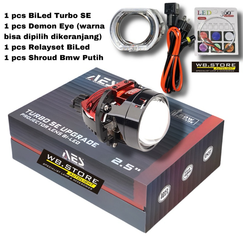 Jual COMBO PAKET HEMAT BILED AES TURBO SE EXPERIENCE 60 WATT ORIGINAL ...