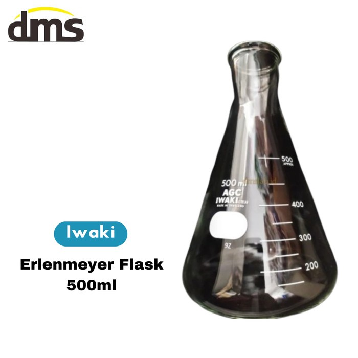 Jual Erlenmeyer Flask 500 ml Iwaki | Shopee Indonesia