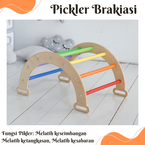 Jual PIKLER KAYU BRAKIASI!!!! Pikler kayu mainan anak anak untuk ...