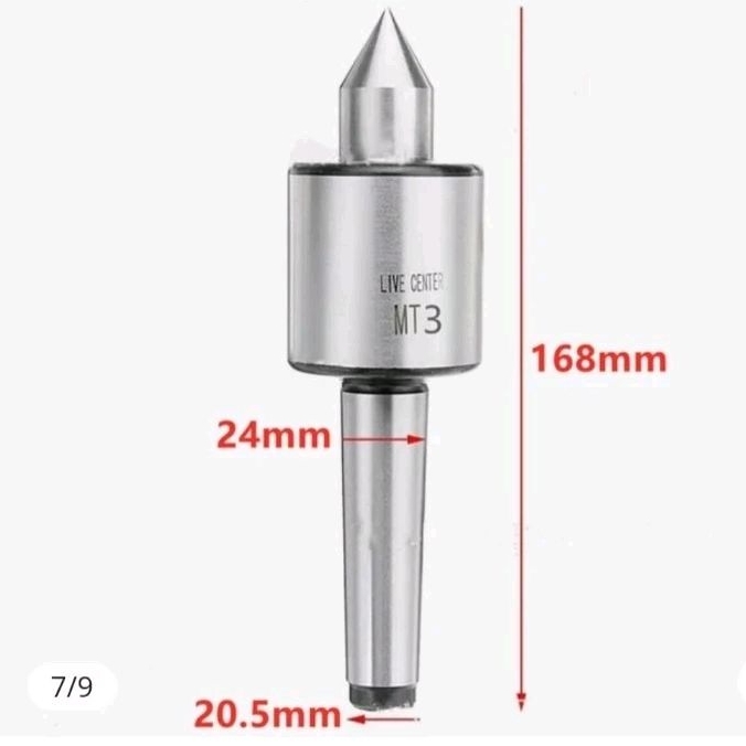 Jual LIVE CENTER SEMUA UKURAN / CENTER MESIN BUBUT / ROLLING CENTER ...