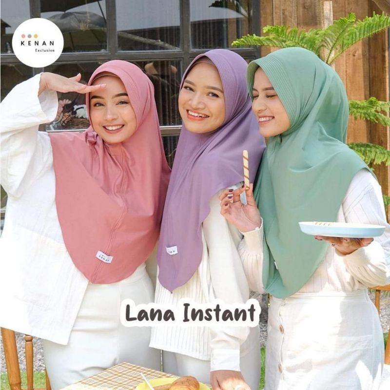 Jual KENAN HIJAB ORI LANA L BAHAN JERSEY | Shopee Indonesia
